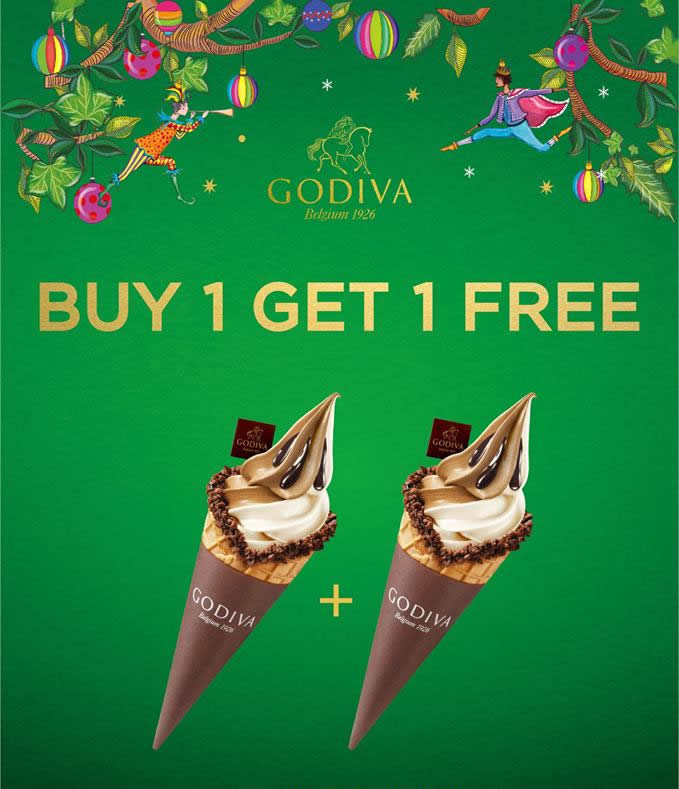 只有2天！GODIVA送上聖誕驚喜，巧克力霜淇淋買1送1~ – 必玩台灣10000個景點